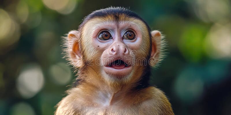 Surprised Monkey stock photo. Image of surprised, wildlife - 385331554
