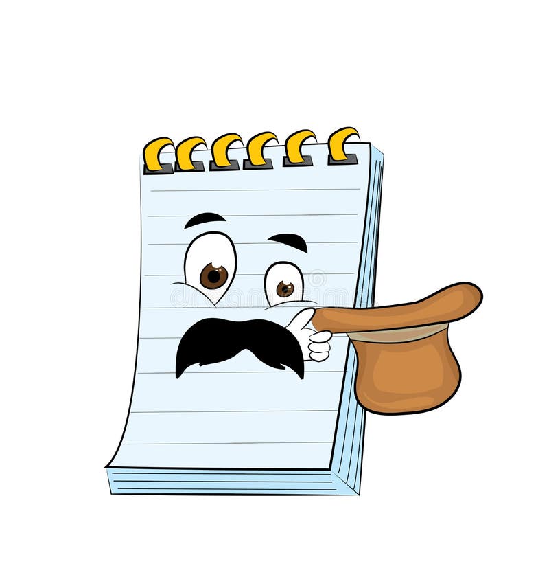 Surprised notes cartoon stock illustration. Illustration of surprised ...