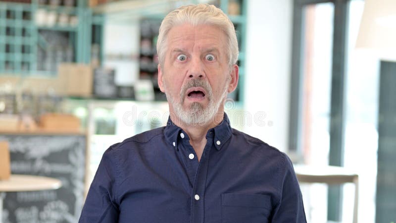 Surprised Old Man Feeling Shocked Stock Image - Image of businessman ...