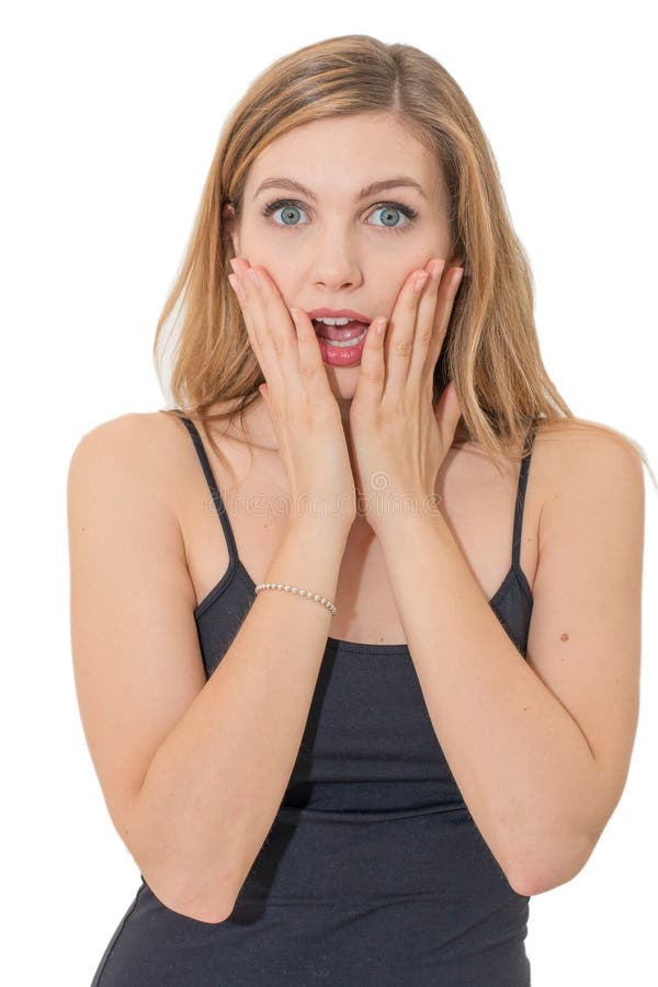 Surprised portrait stock photo. Image of look, girl, expressing - 37461418