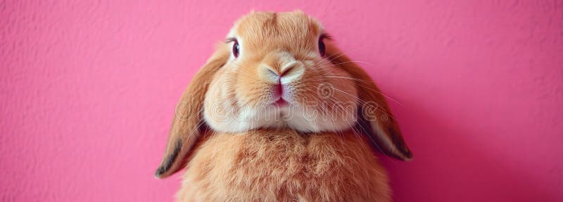 A Surprised Rabbit is the Subject of a Studio Headshot Portrait on a ...