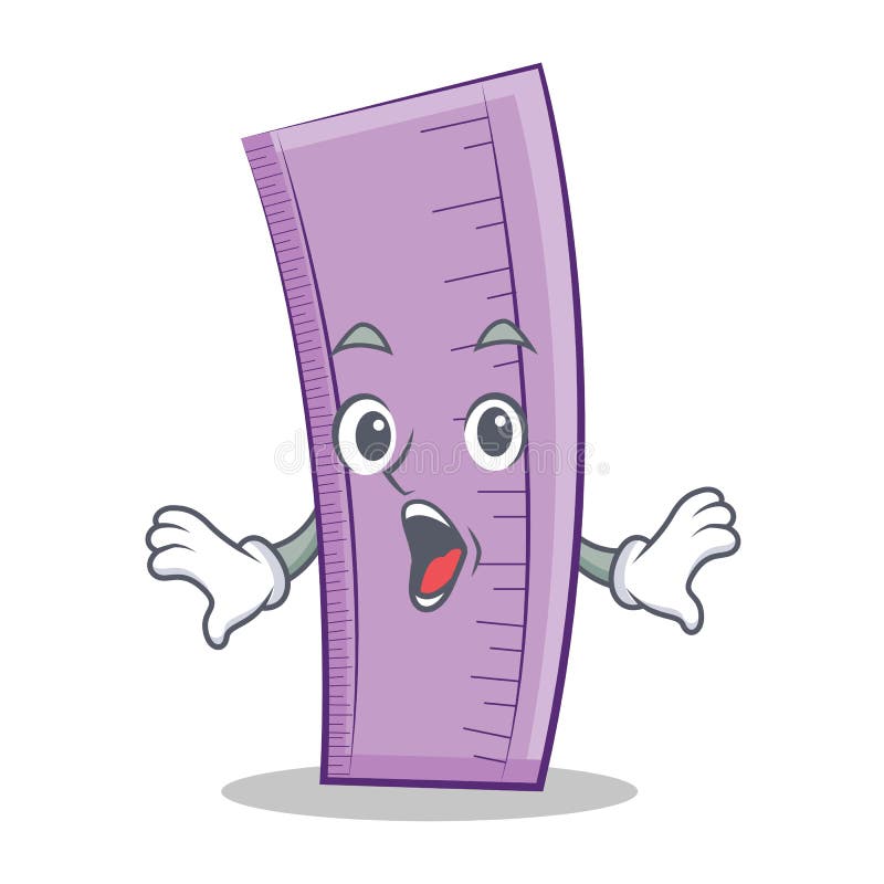 Surprised Ruler Character Cartoon Design Stock Vector - Illustration of ...