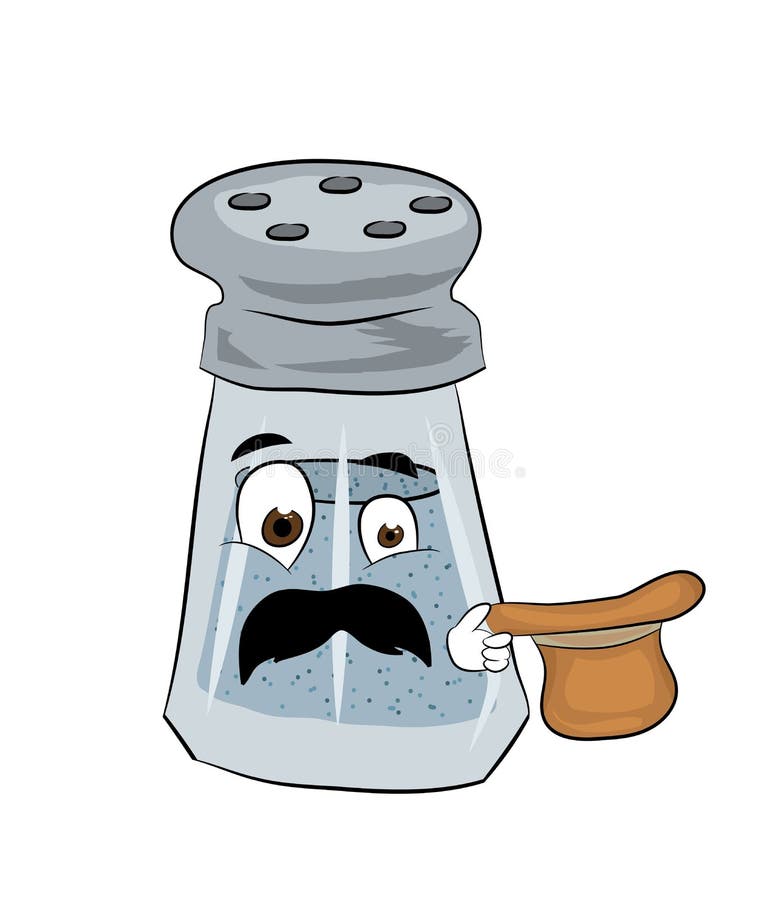Sad salt cartoon stock illustration. Illustration of upset - 48898881