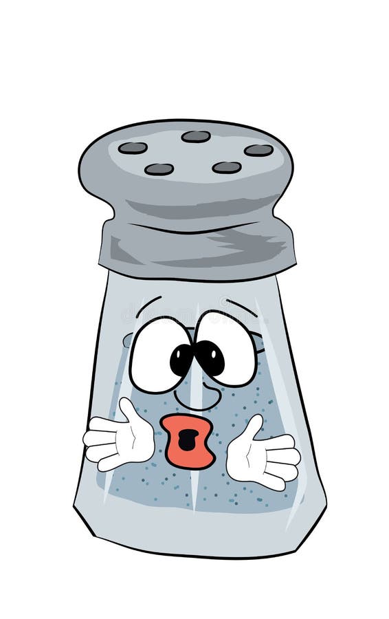 Surprised Salt cartoon stock illustration. Illustration of isolated ...