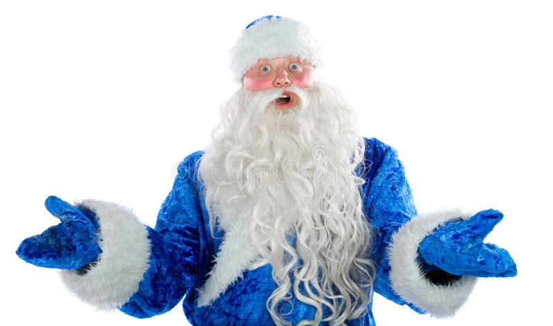 Surprised Santa Claus stock image. Image of mythology - 17505039