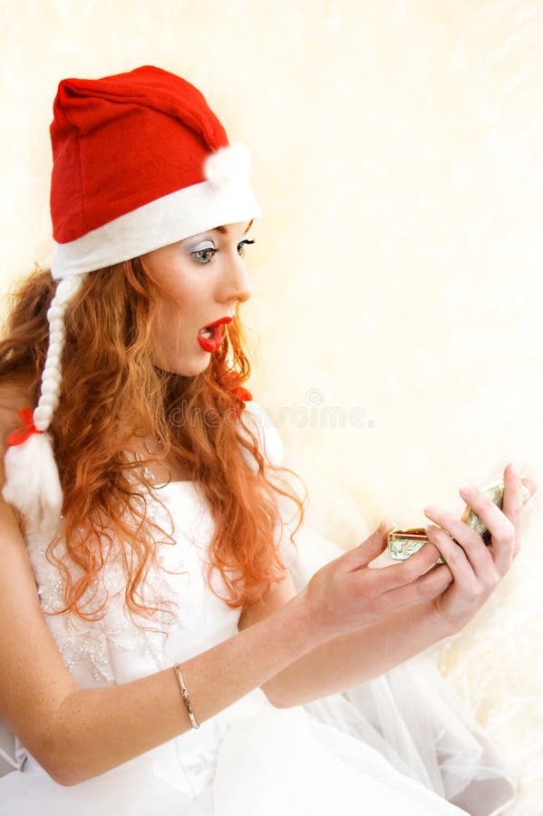 Surprised santa helper stock photo. Image of white, expression - 9110794