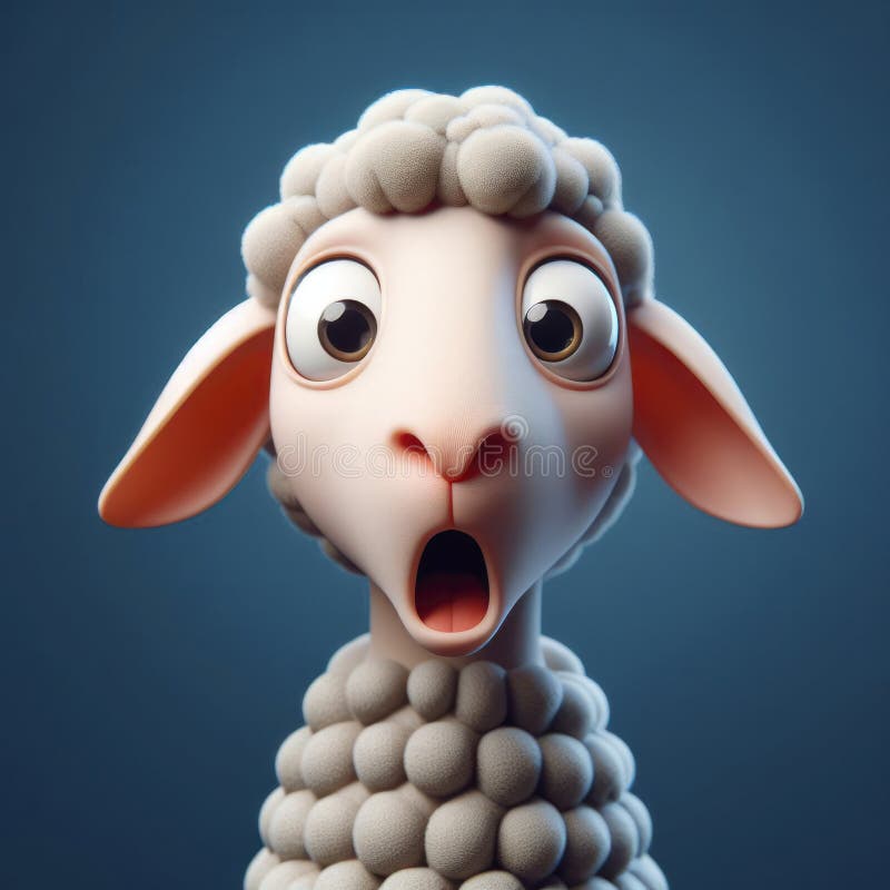 Surprised Sheep Stock Illustrations – 210 Surprised Sheep Stock ...