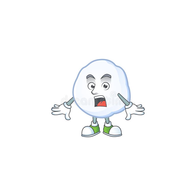 Surprised Snowball Face Gesture on Cartoon Style Stock Vector ...