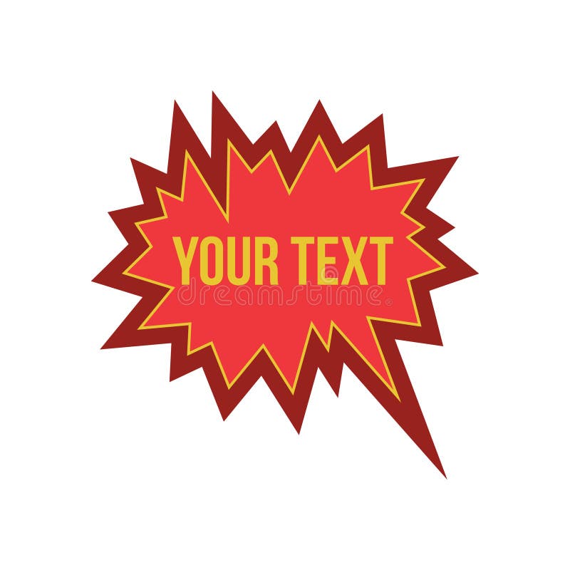 Surprised Speech Bubble. Vector Illustration Decorative Design Stock ...