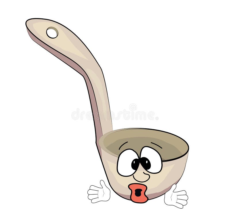 Cartoon Spoon With Face