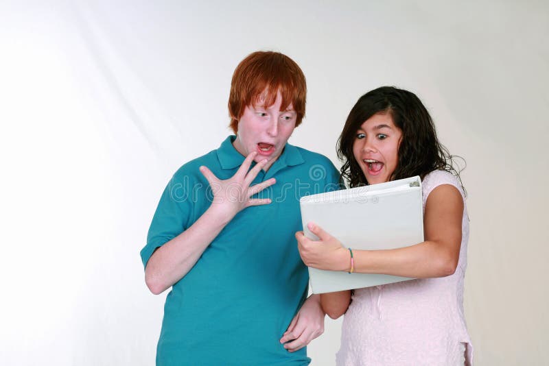 Surprised students stock photo. Image of ideas, caucasian - 7235728