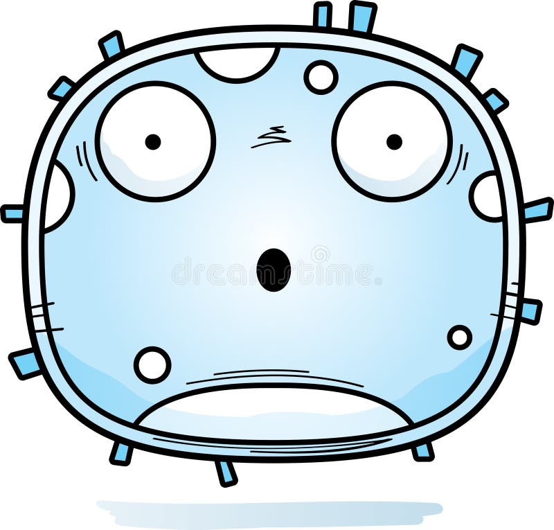 Scared White Blood Cell stock vector. Illustration of panicking - 47777014