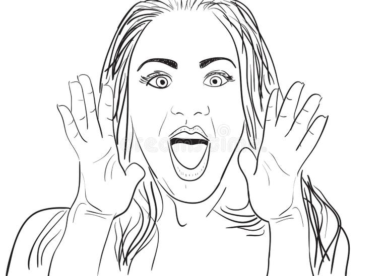 Shocking Black Woman Stock Illustrations – 37 Shocking Black Woman ...