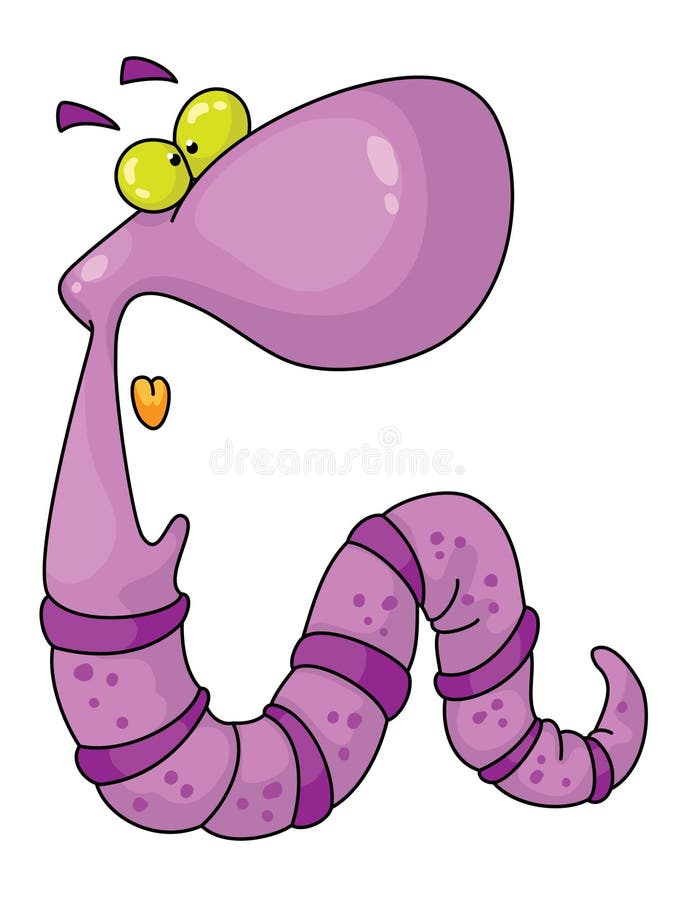 Laughing worm stock vector. Illustration of bugs, laughing - 15878552