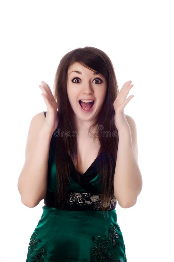 Young Woman Making Surprised Face Stock Photo - Image of eyes, lips ...