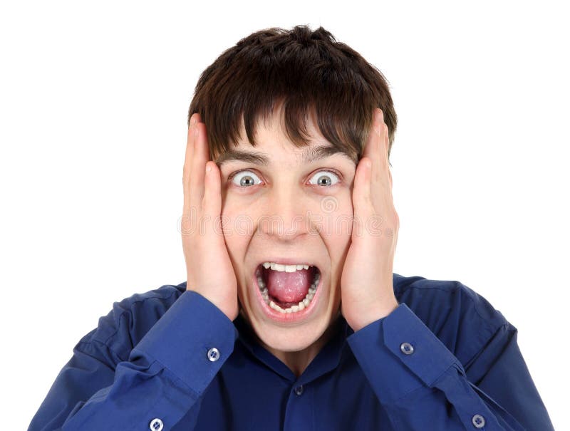 Surprised Young Man stock photo. Image of astonish, astonishment - 60718328
