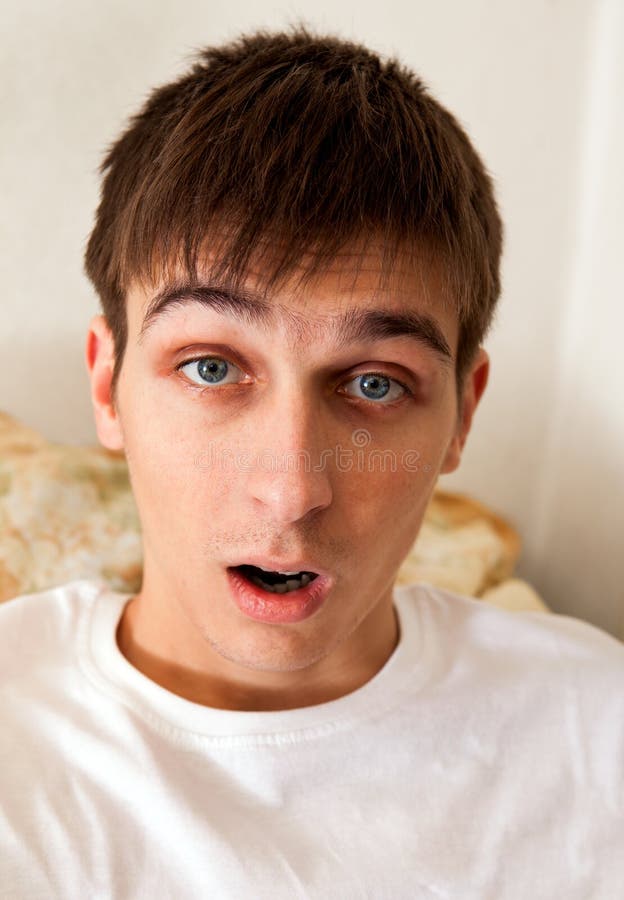 Surprised Young Man stock photo. Image of caucasian - 136499942