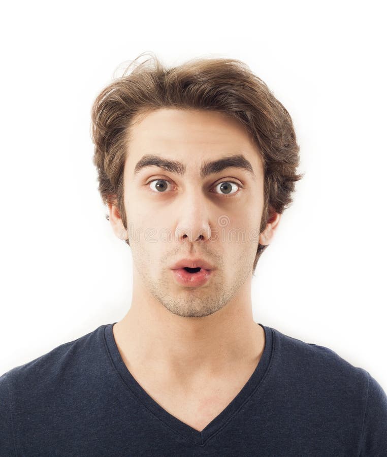 Surprised young man stock image. Image of hopelessness - 51797231