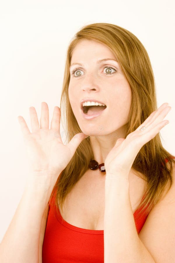 Angry/concerned woman stock image. Image of anger, concern - 1986051