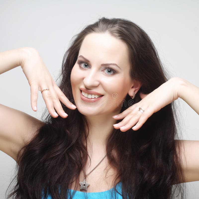 Surprised young woman stock photo. Image of attractive - 73879792