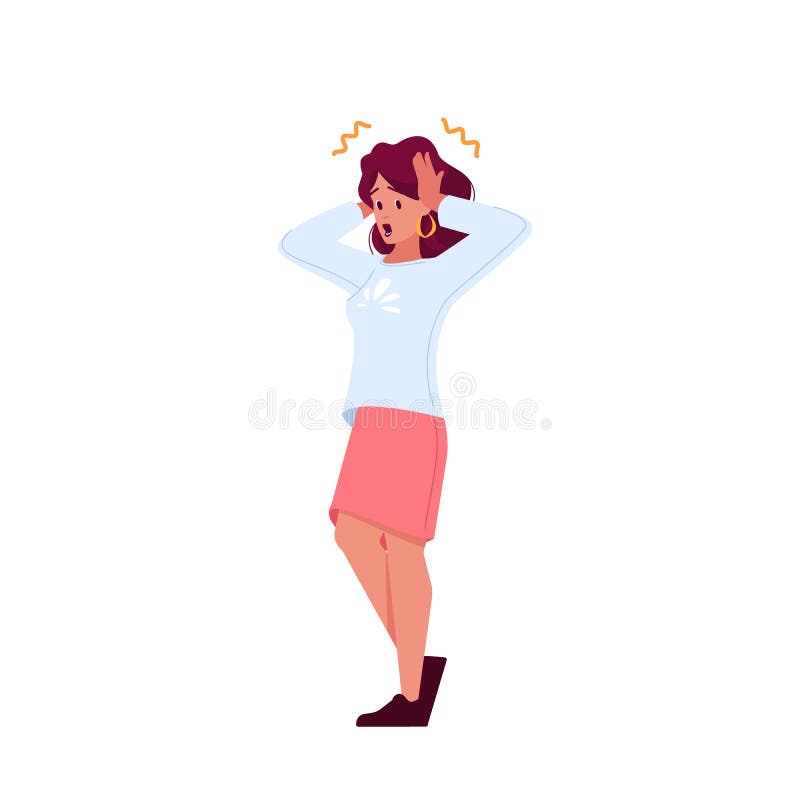 Surprised Omg Shocked Woman Stock Illustrations 208 Surprised Omg
