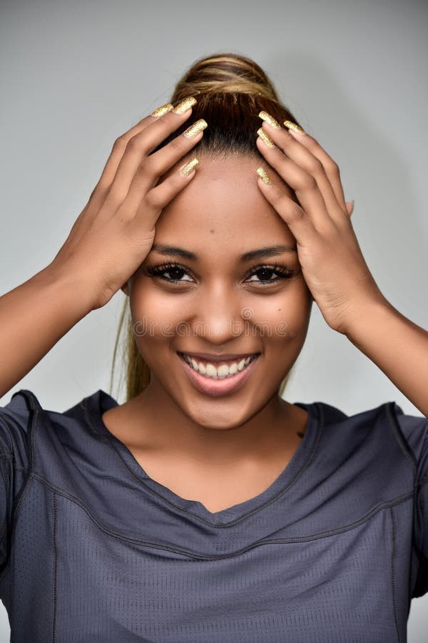 Surprised Youthful Colombian Teen Female Stock Image Image Of Latin