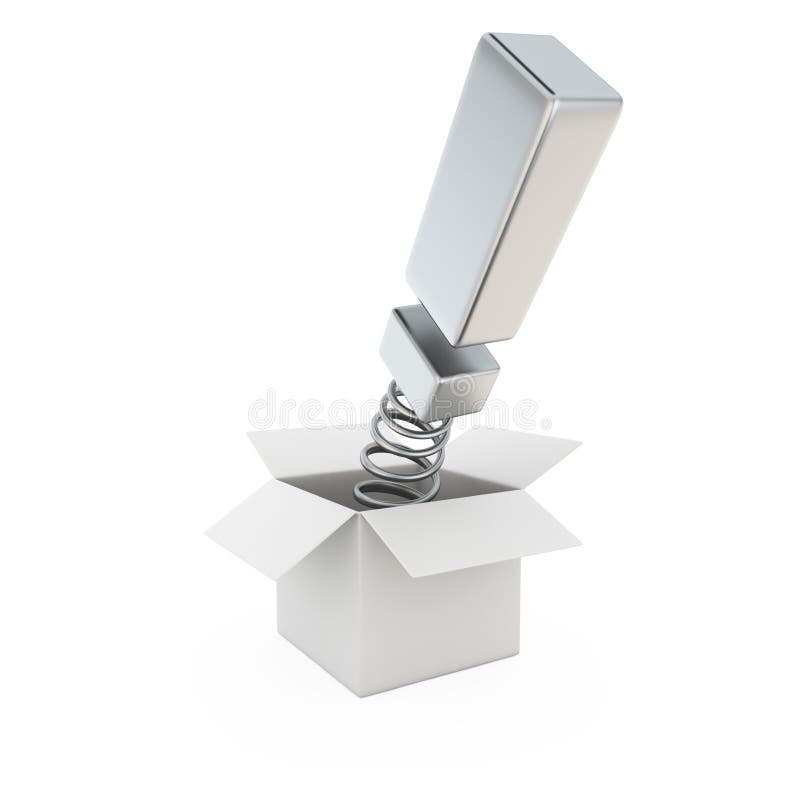 Surprising exclamation stock illustration. Illustration of rendering ...