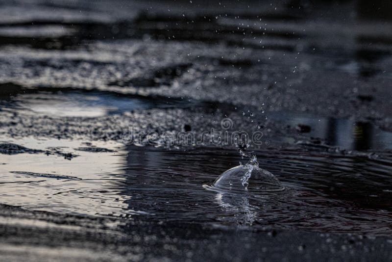 The Falling Rain Creates Small Igloos Lasting only a Fraction of a ...