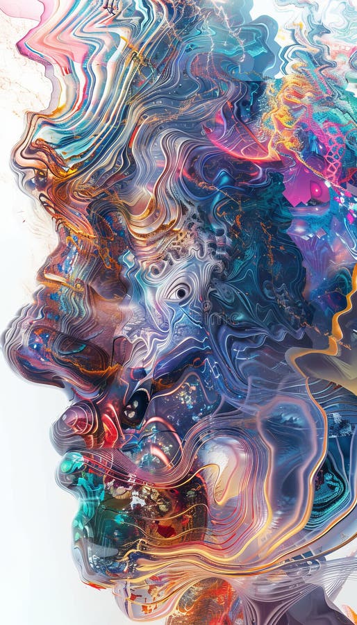 Surreal Abstract Art Exploring the Intersection of Humanity and Ai with ...