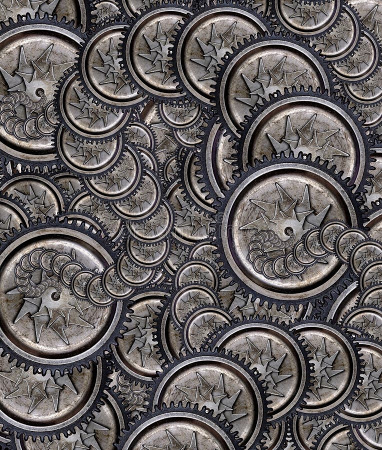 Surreal Abstract Cogs and Gears Stock Illustration - Illustration of ...