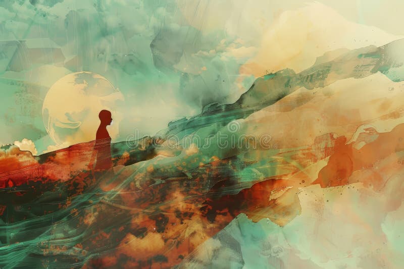 A Surreal Abstract Composition, with Unexpected Juxtapositions Stock ...