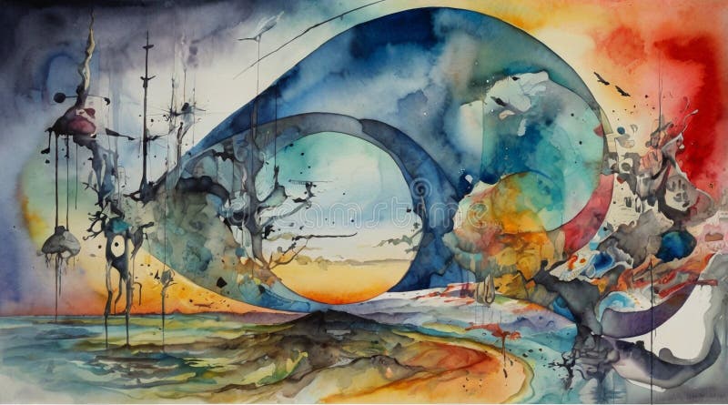 Surreal and Abstract Mixed-media Artwork, Combining Collage, Paint, and ...
