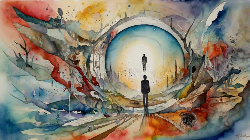 Surreal and Abstract Mixed-media Artwork, Combining Collage, Paint, and ...