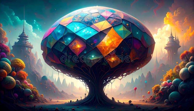 Surreal abstract patterns stock illustration. Illustration of sense ...