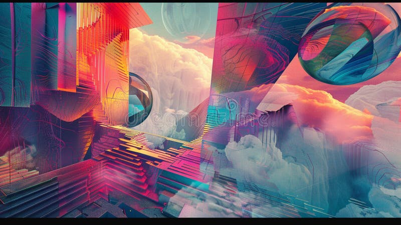 A Surreal and Abstract Work of Art that Transcends Boundaries Stock ...