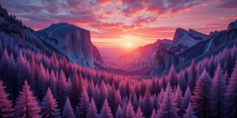 Surreal Forest Sunset Aerial Infrared Abstract with Inverted Colors ...