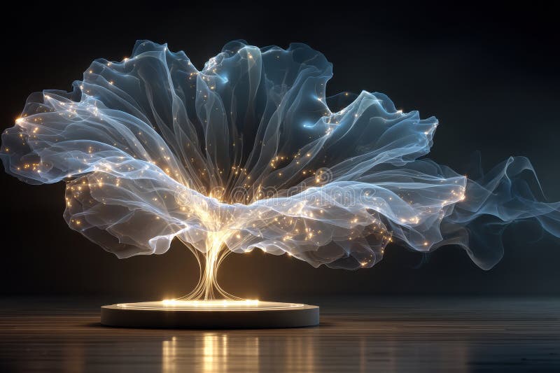 Surreal AI Visualization of Futuristic Architecture and Nature Fusion ...