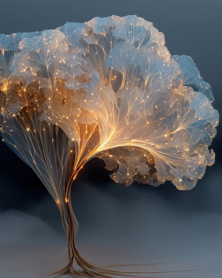 Surreal AI Visualization of Futuristic Architecture and Nature Fusion ...