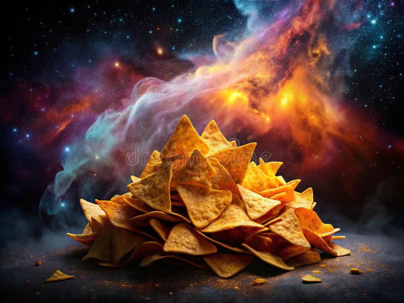 Surreal AIGenerated Doritos in Double Exposure Exploring the Culinary ...