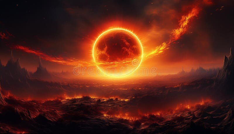 Apocalyptic Background Sun Eclipse Stock Illustrations – 58 Apocalyptic ...