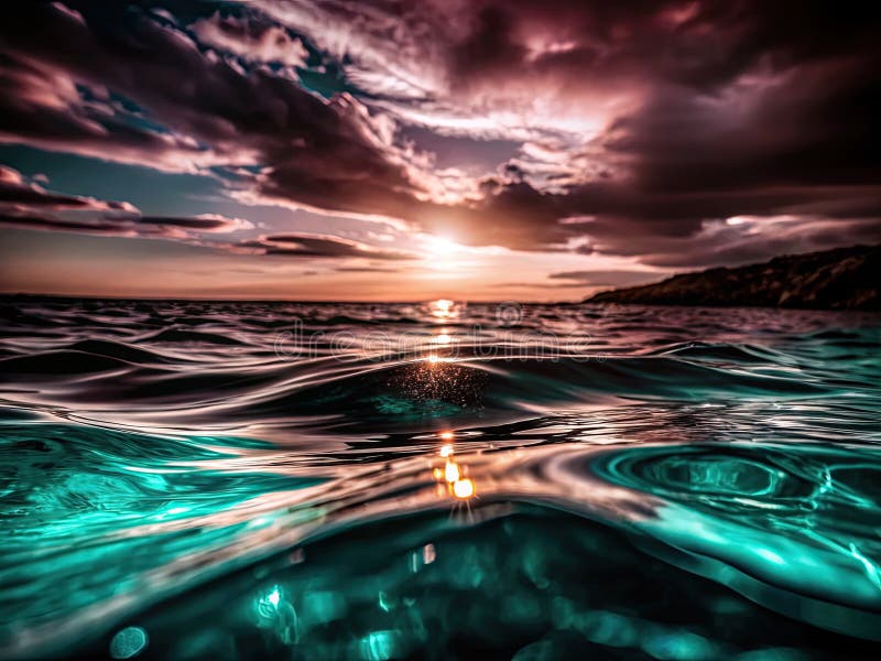 Surreal Aqua Gradient Background a Dreamy Blending of Summers Chill and ...