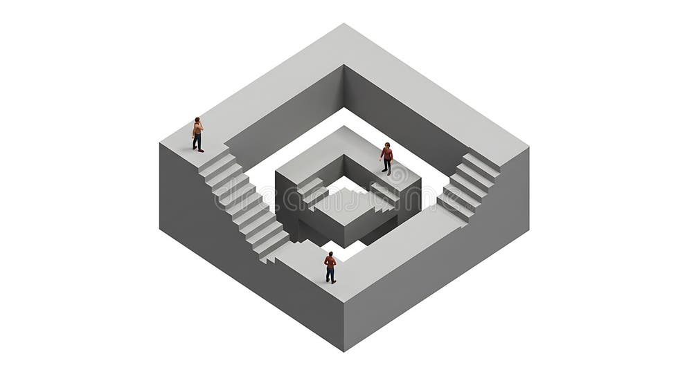 A Surreal Architectural Illusion Featuring a Penrose Staircase ...