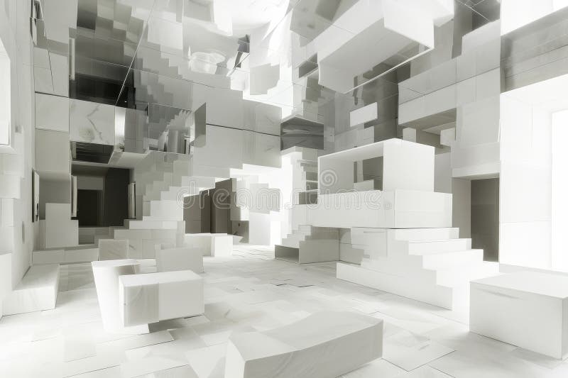 Surreal Architecture with Floating Staircases and Inverted Structures ...