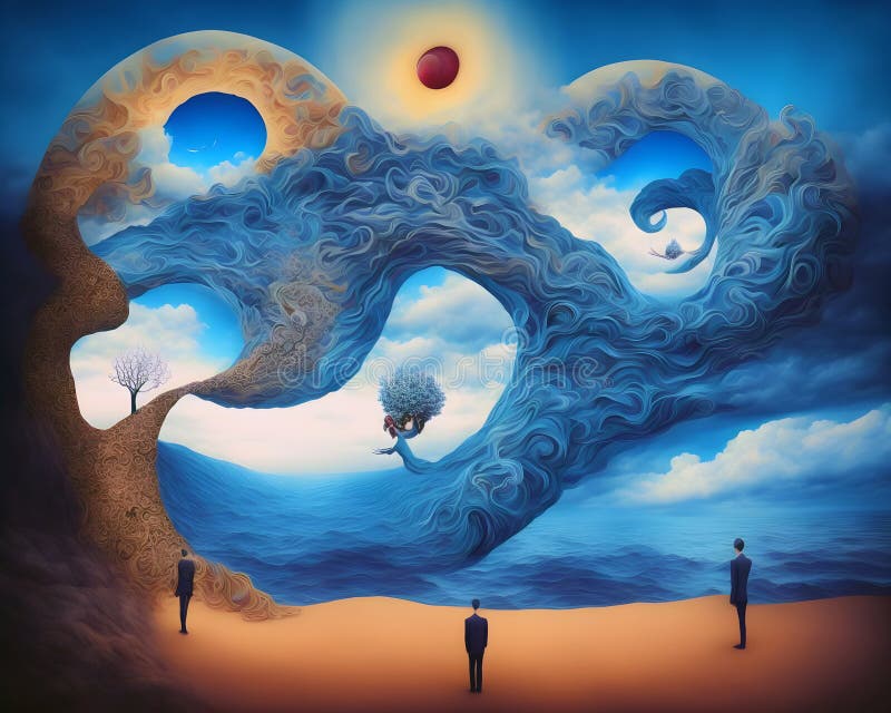 Surreal Art, Generative AI Illustration Stock Illustration ... Surreal Art, Generative AI Illustration Stock Illustration ...