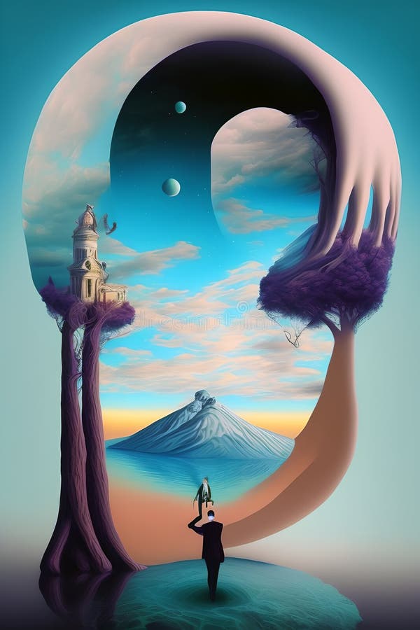 Surreal Art, Generative AI Illustration Stock Illustration ...