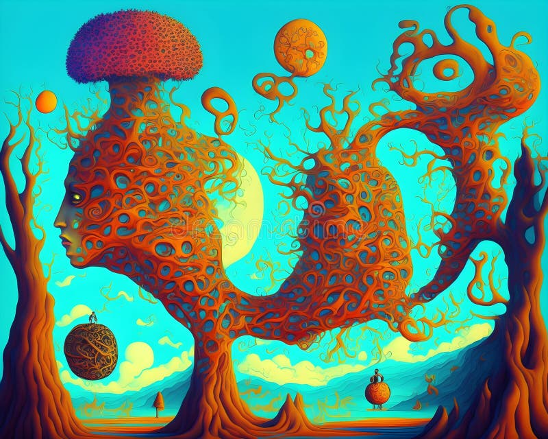 Surreal Art, Generative AI Illustration Stock Illustration ...