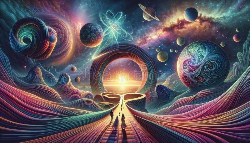 Surreal Art Infinite Miracles and Universal Truths Conceptual Image ...