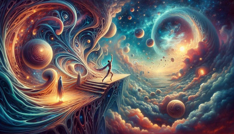 Surreal Art Infinite Miracles and Universal Truths Conceptual Image ...