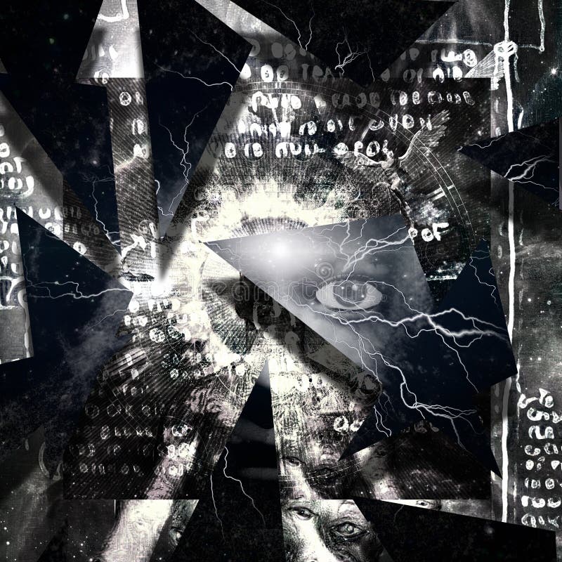 Surreal Art. Shards of Reality Stock Illustration - Illustration of ...