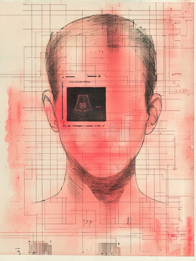 A Surreal Artistic Representation of a Faceless Figure Merging Human ...